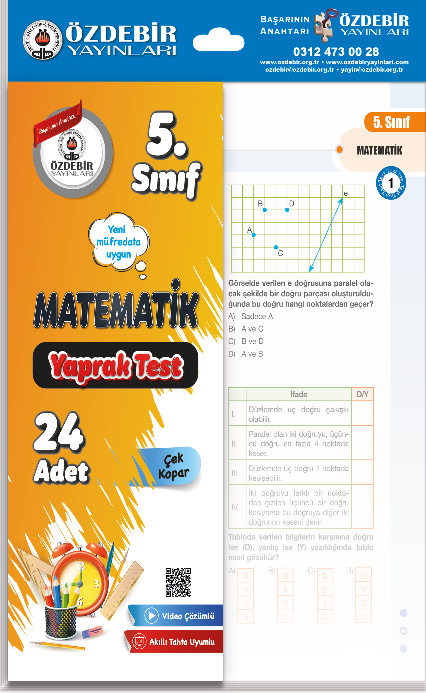5. SINIF MATEMATİK YAPRAK TEST